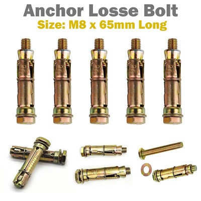 LOOSE BOLT SHIELD ANCHORS HEAVY DUTY RAWL MASONRY WALL FIXING FOR ...