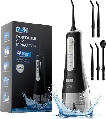 Cordless Water Flosser Dental Oral Irrigator Travel Teeth Cleaner Floss ...