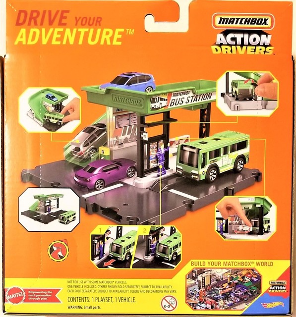 Matchbox - 2022 Action Drivers Matchbox Bus Station Playset (BBHDL08 ...