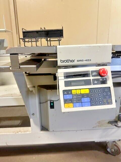 "BROTHER "BAS-423" COMMERCIAL 9 NEEDLE 3 HEADS EMBROIDERY MACHINE 135 ...