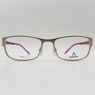 Rodenstock Eyeglasses Women Oval Gold Pink Titanium Mod. R 2323 C 135 ...