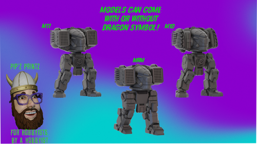 OBK O-Bakemono Alternate Mech Model For Battletech 6mm-10mm-15mm | eBay
