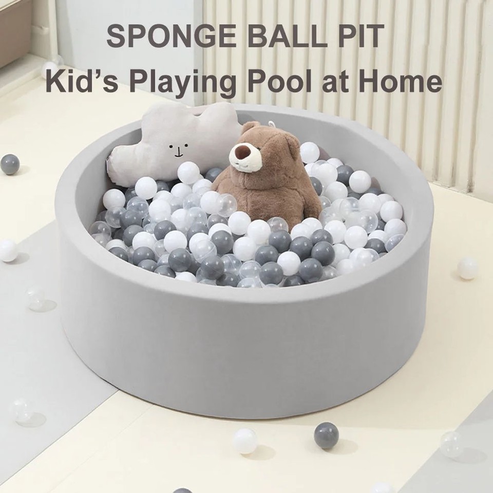 Soft Foam Ball Pit Soft Memory Foam Ball Pit for Toddler Children 35.4 ...