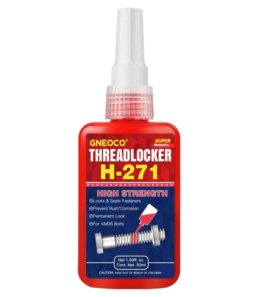Threadlocker Red, Thread Lock High Strength Lock Tight for Nuts, Bolts ...