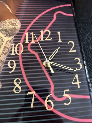 Vintage Snap On Pin Up Clock Lingerie Model | eBay