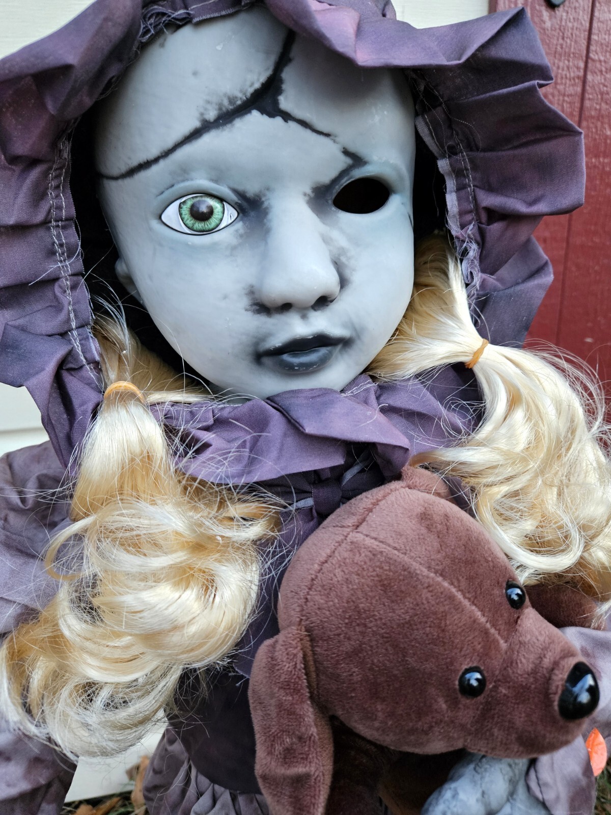 3ft Halloween Animated Haunted LED Doll Animatronic Head Rotates 2024 ...