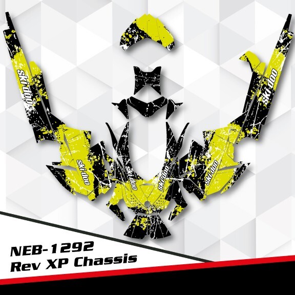 FOR SKI-DOO REV XP SUMMIT MXZ 2008 2009 2010 2011 2012 WRAP DECALS KIT ...