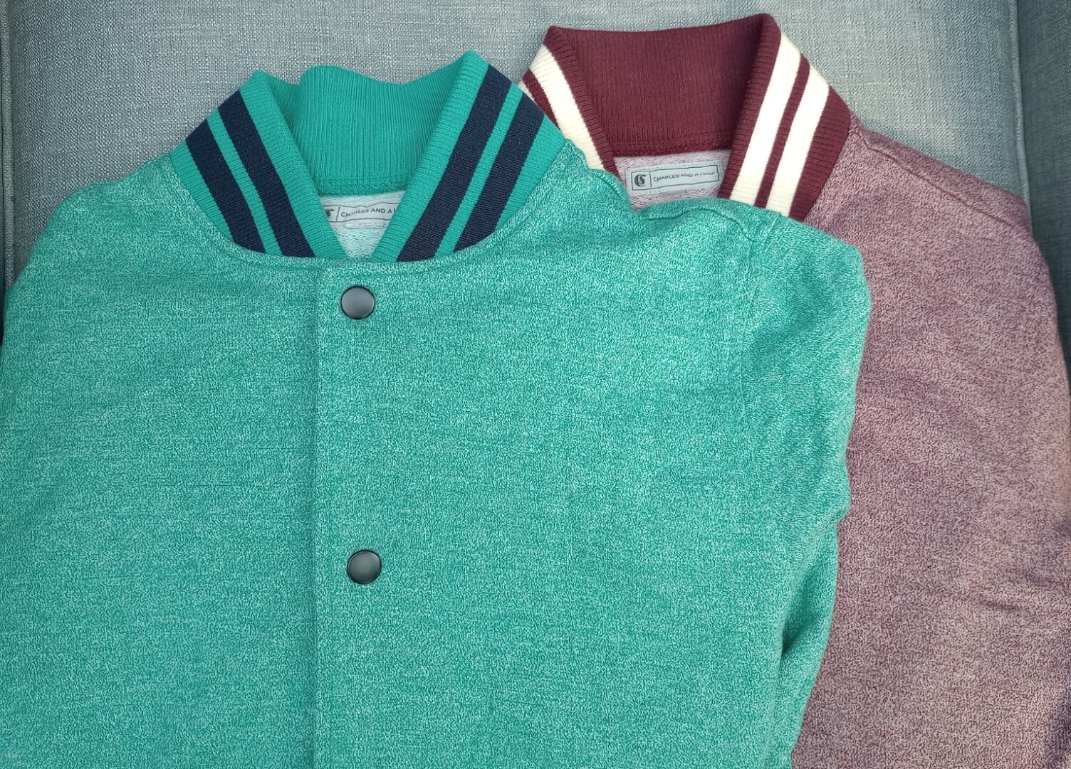 Two Charles And A Half Varsity Bomber Jacket Size Sma… - Gem