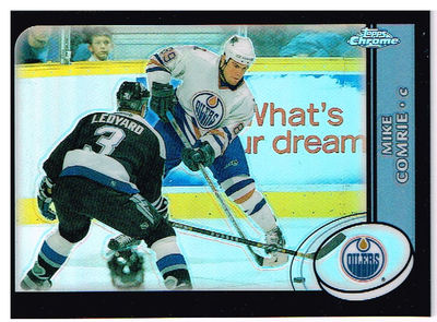 02-03 Topps Chrome Black Border REFRACTOR xx/100 Made! Mike COMRIE #22 ...