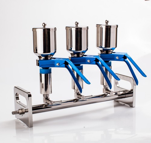 3-Branch Vacuum Filtration Manifolds Apparatus 316L Stainless Steel ...
