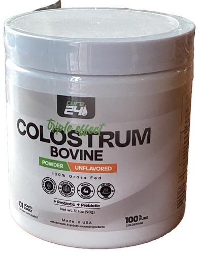 Colostrum Probiotic Prebiotic Cure 24 Bovine Supplement Powder 100% ...