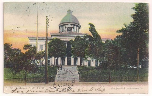 VINTAGE Postcard "Alabama State Capitol" Postmarked 1906 from ...