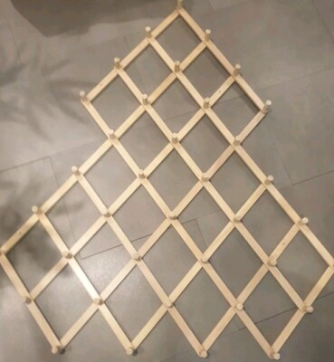 Ikea LARGE Christmas Tree Wall Decoration Pine VINTERFINT Wood Foldable ...