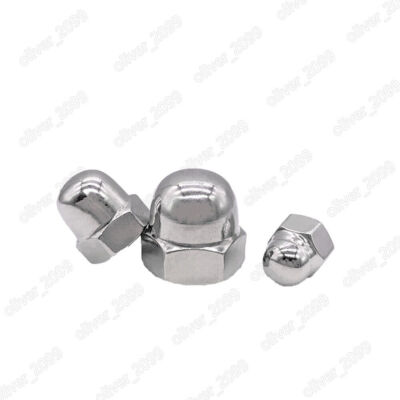304 Stainless Steel Hex Cap Nuts Hex Acorn Nut M3 M4 M5 M6 M8 M10 M12 ...