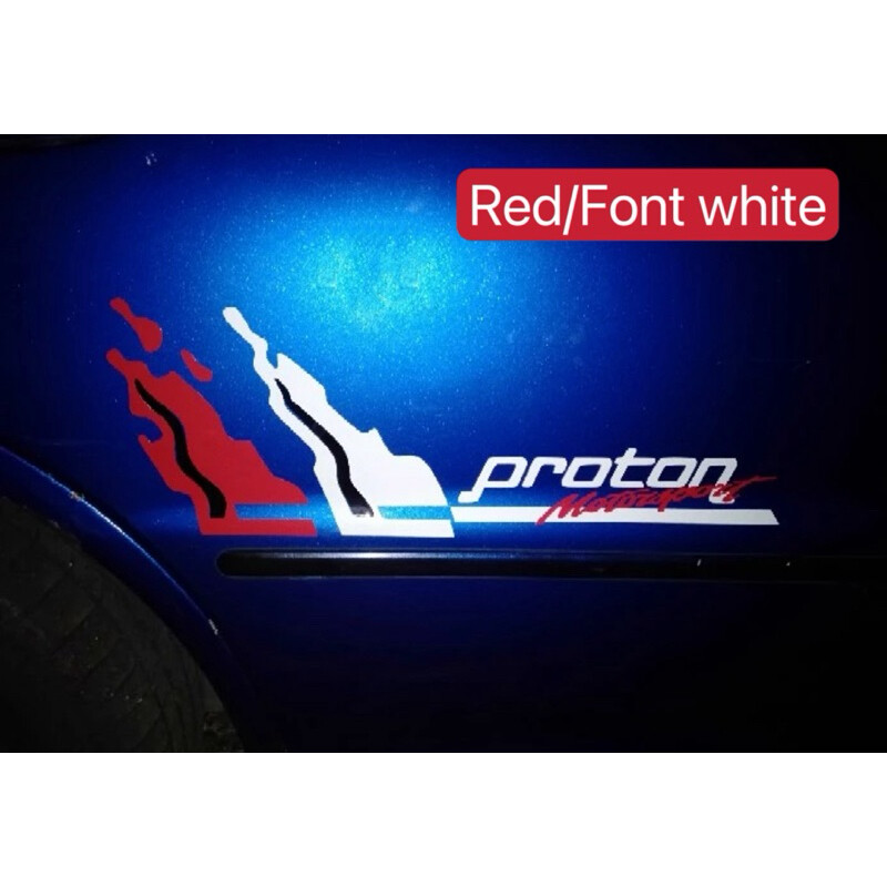 2pcs for Proton Motorsport Side Car Body Vinyl Decal Sticker | eBay
