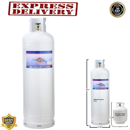 Propane Cylinder Tank 100 LB With POL Valve And Collar Outdoor BBQ ...