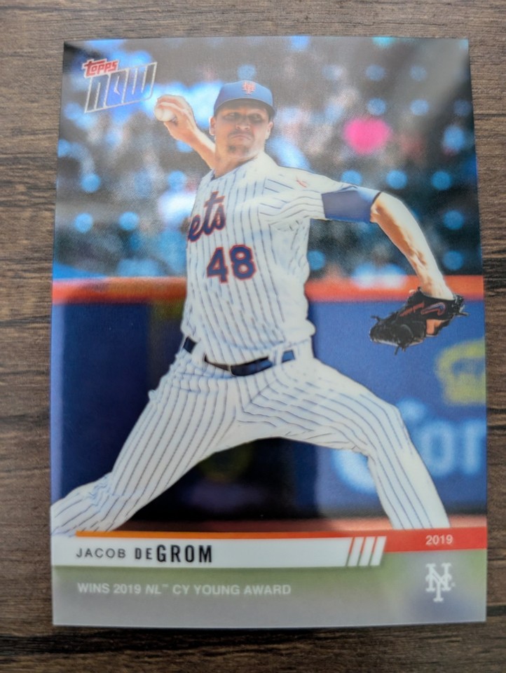 JACOB DEGROM 2019 Topps Chrome Now Award JD3 Card PWE | eBay