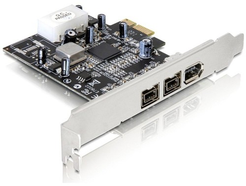 DeLOCK PCI Express Card - 1x Firewire A/2x Firewire B, 89153 ...