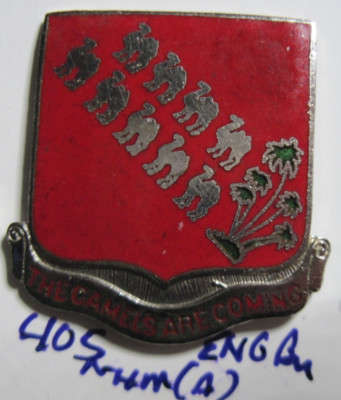 ARMY DUI DI CB clutchback 405th ENGINEER Water Supply BATTALION bn ...