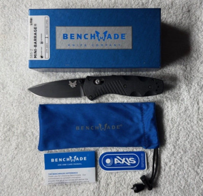 BENCHMADE MINI-BARRAGE 585 Design Axis Assist Knife | eBay