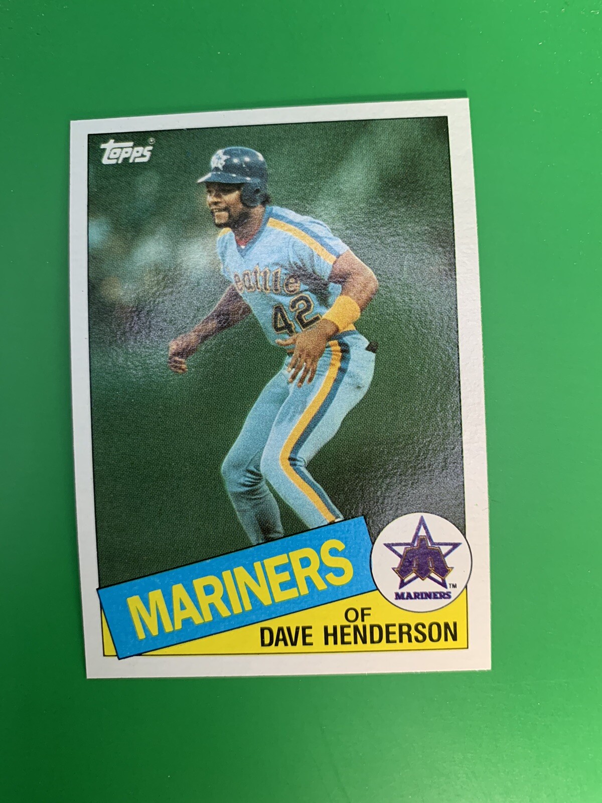 1985 Topps Dave Henderson #344 Seattle Mariners | eBay