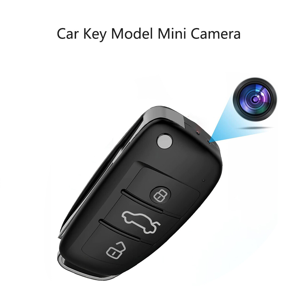1080P HD Mini Camera Car Key Fob Keychain Audio Video Recorder DVR ...