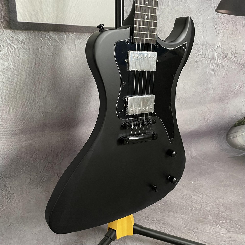 Custom Dunable Guitars R2 DE - Matte Black Electric Guitar HH Pickups ...