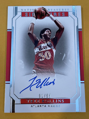 2018-19 Panini National Treasures Tree Rollins Signatures Auto /99 ...