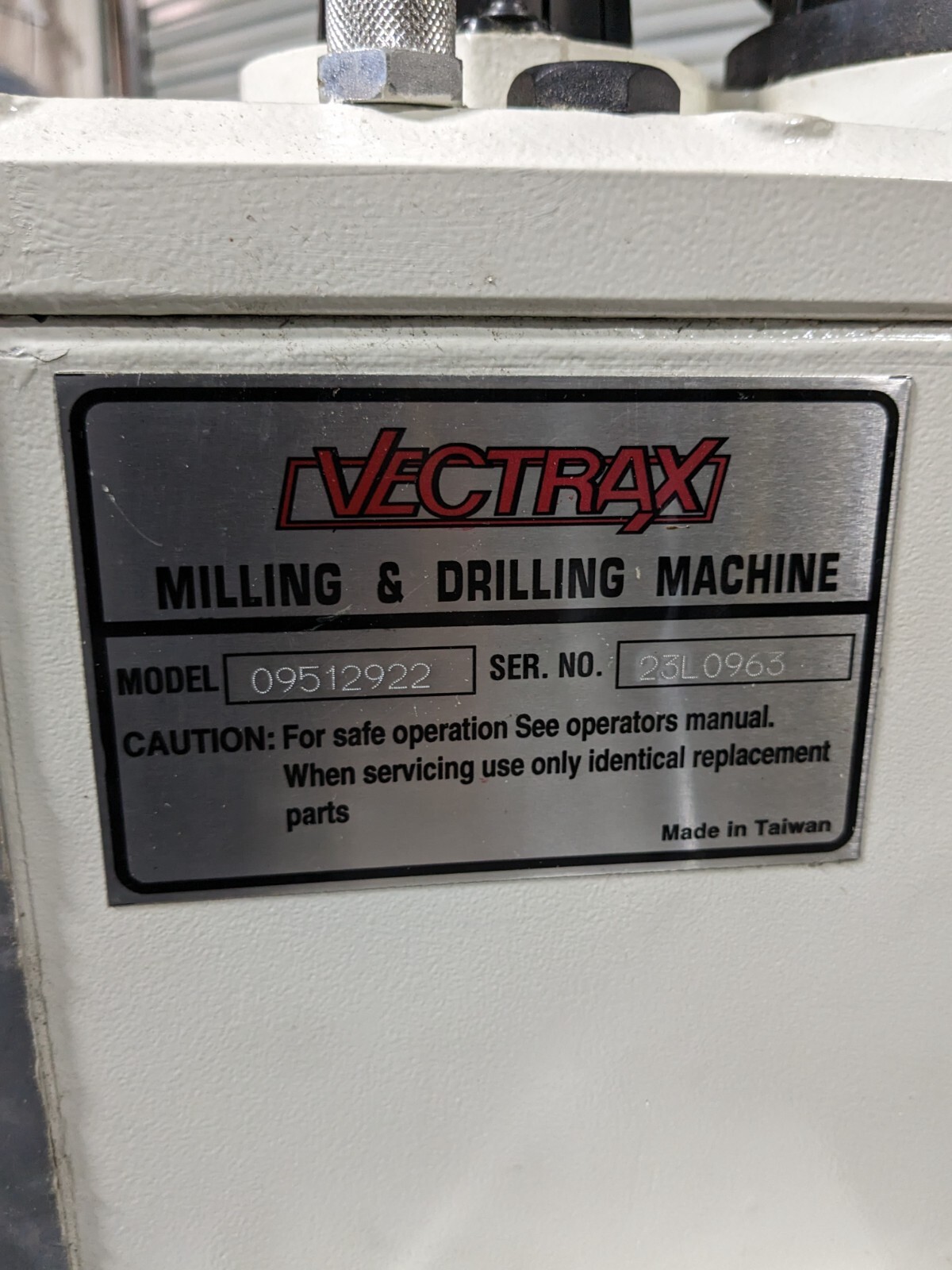 Vectrax Geared Head Mill Drill Machine 20-7/16" Swing 65 - 1550 RPM ...