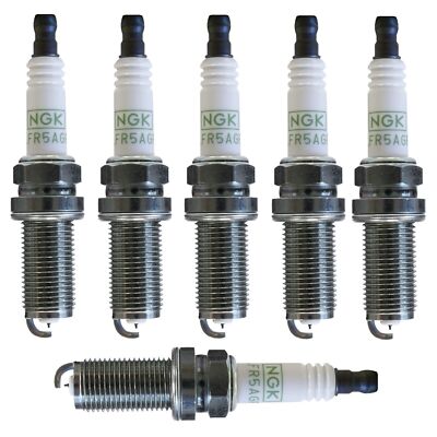 NGK G-Power Platinum Fine Wire Set of 6 Spark Plugs 0.044 For Nissan ...