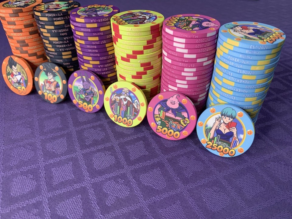500 Dragon Ball Ceramic Poker Chips (build Your Set) | eBay