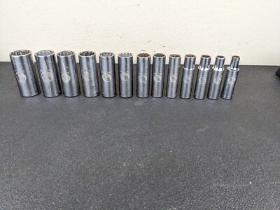 #ax694 Armstrong SAE 1/2 Drive Deep Socket Set 3/8 - 1-1/8 GMTK | eBay