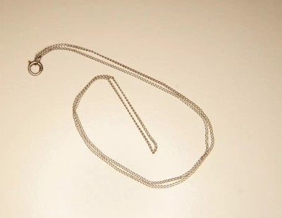 Sterling Silver Curb Chain 18" Long 1mm Wide With Spring Clasp | eBay