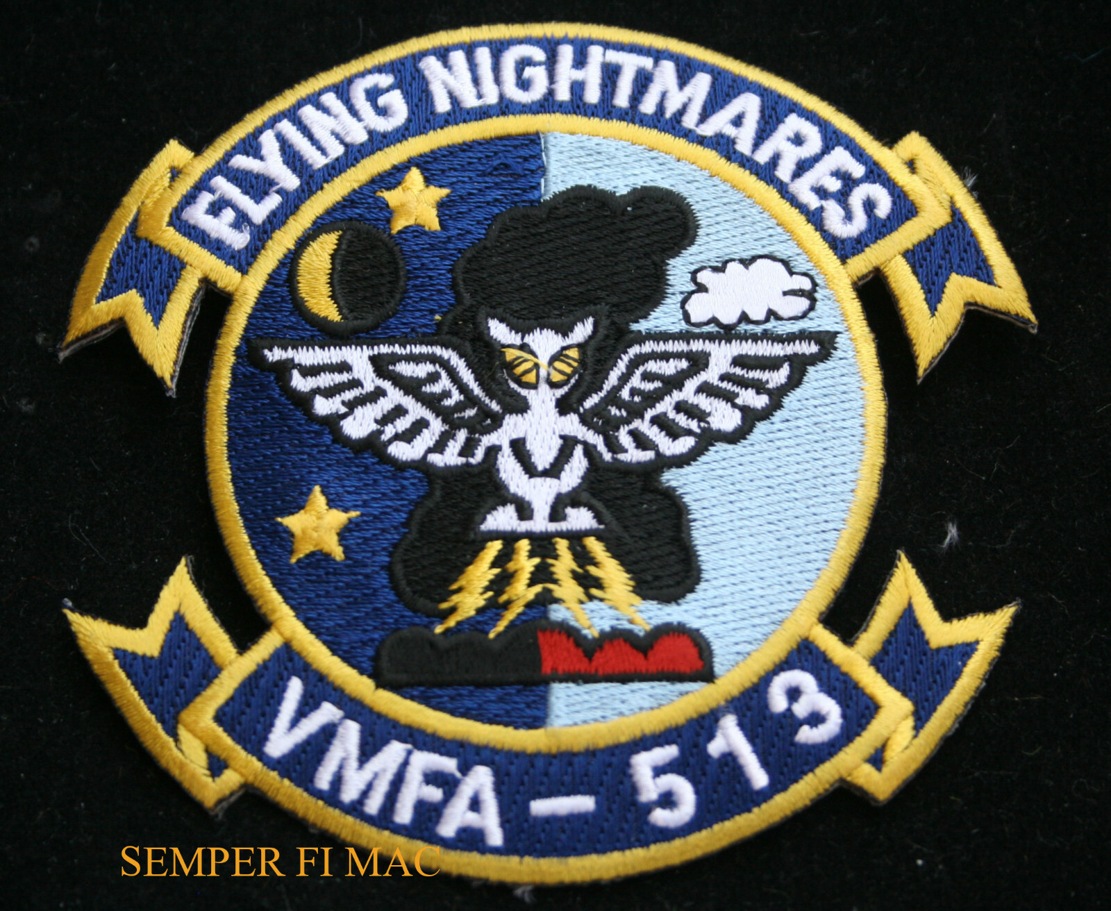VMFA-513 FLYING NIGHTMARES US MARINES PATCH MCAS 3D MAW EL TORO NAS ...