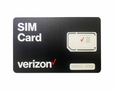 Verizon 5G SIM Card (Open) Nano SIM | Triple Cut SIM | 4G | Unlimited ...