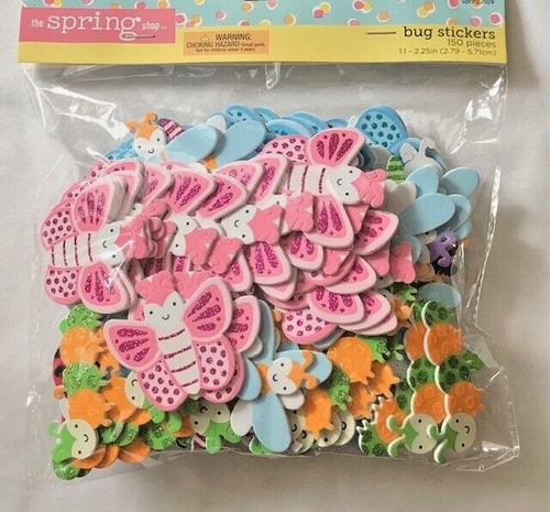 The Spring Shop Bug Foam Stickers 150 Pieces | eBay