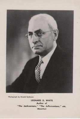 Leonard D. White- Author of "The Jacksonians" - Press Photo | eBay