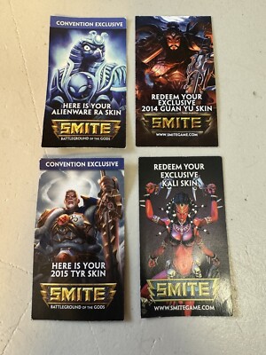 SMITE GUAN-YU KALIGUAN-YU TYR RA ALIENWARE CONVENTION SKIN CODE CARD | eBay