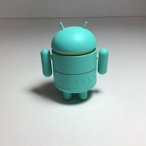 Android 3" Mini Robot Revolution Teal Retro V1950 by Google Rare! | eBay