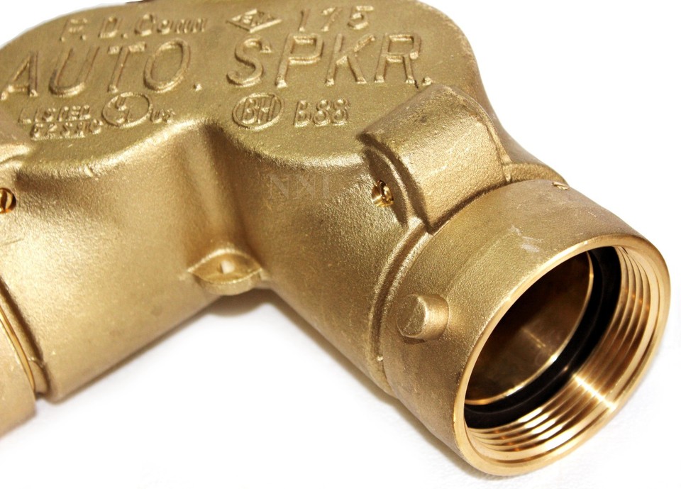 4" x 2-1/2" x 2-1/2" Double Clapper Siamese Fire Department Connection ...