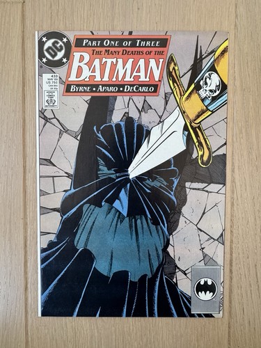 Batman 433 434 435 VF/NM Many Deaths Complete Set DC Comics 1989 Byrne ...