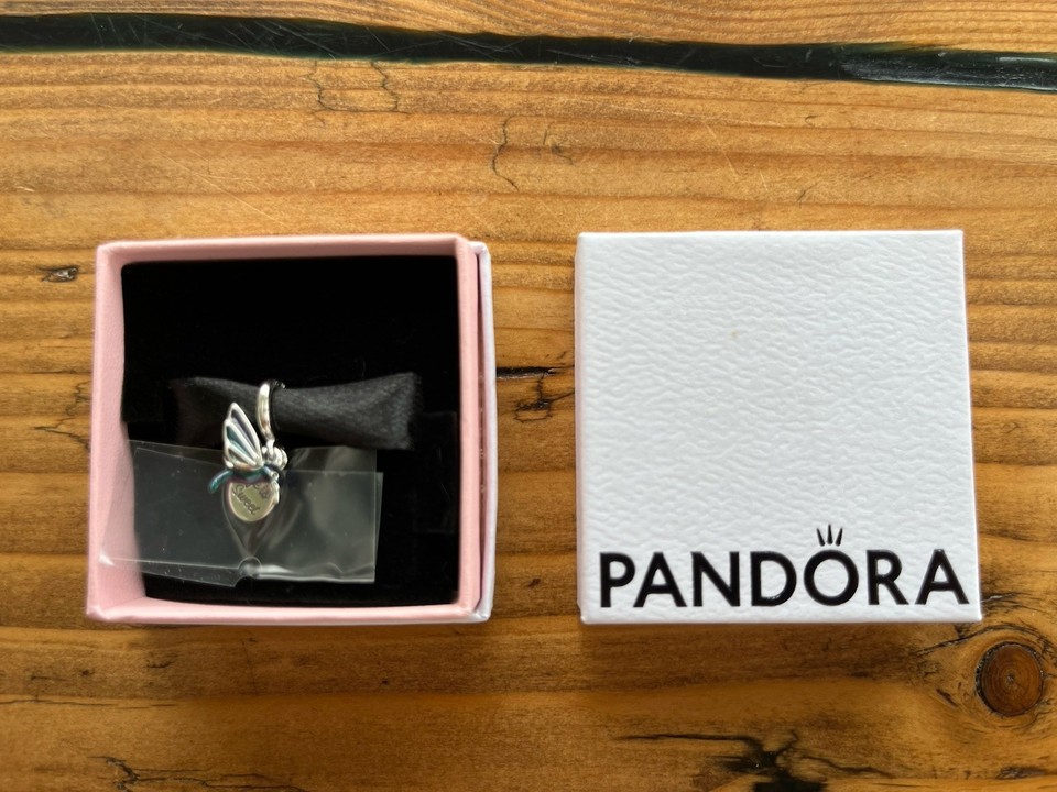 Pandora Hummingbird Dangle Charm RRP £58. With box. | eBay UK