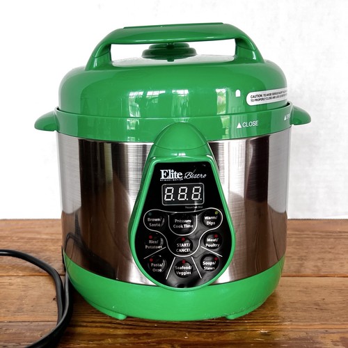 Elite Bistro By Maxi Matic EPC-202G Electric Pressure Cooker Green *New ...