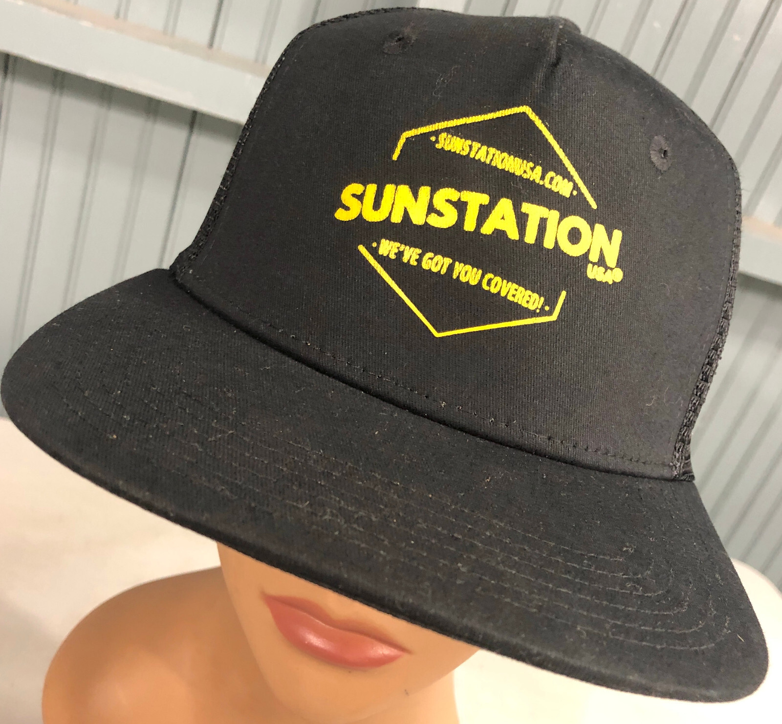 Sunstation Sunscreen Dispensers Mesh Trucker Snapback Baseball Cap Hat ...