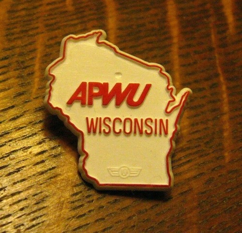 Wisconsin APWU Vintage Lapel Pin - American Postal Workers Union ...