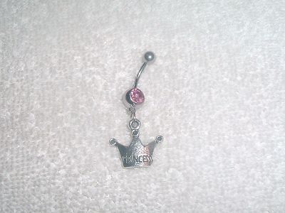 Crown Princess Belly Button Navel Ring Body Jewelry Piercing | eBay