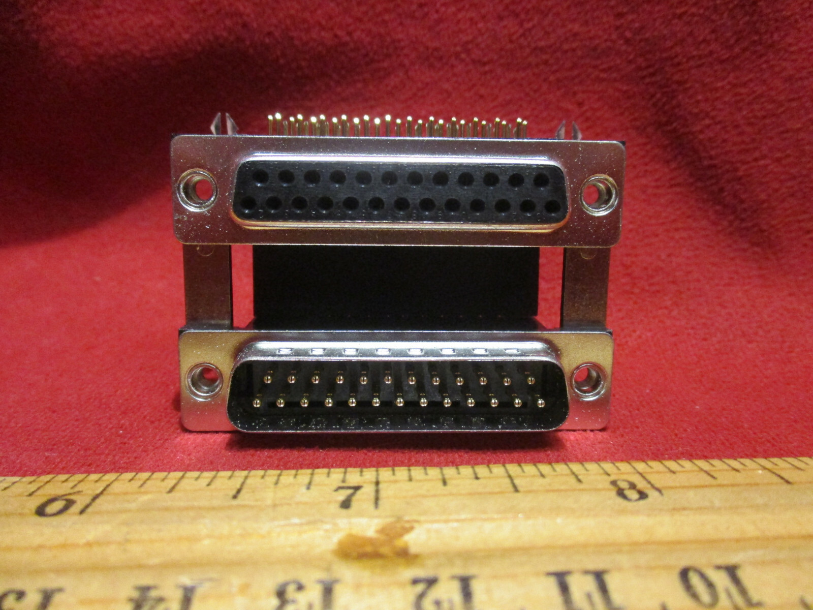 DPB25M25F Positronic DPB Series Dual Port Right Angle 25P D-Sub ...