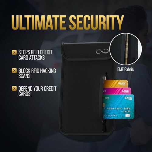 Emf Protection for Cell Phone w/RFID Pouch EMF Blocker -EMP Proof ...
