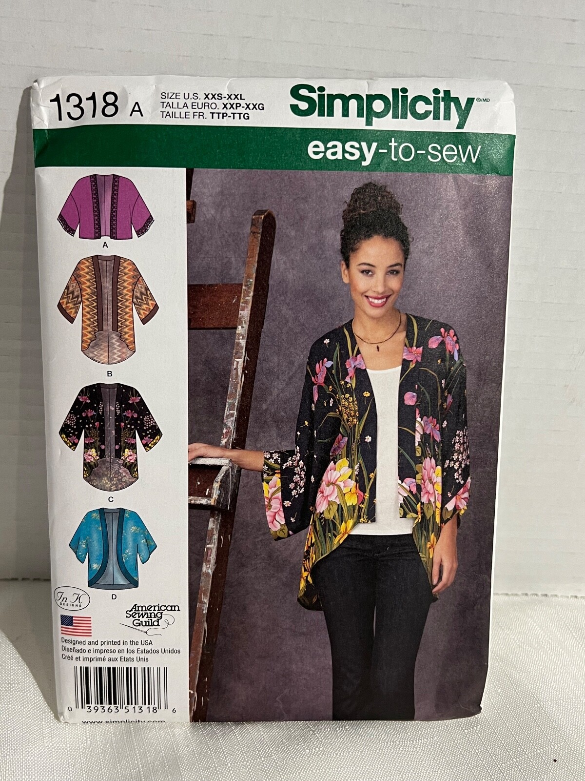Simplicity Sewing Pattern 1318 Aka 0638 Fall Fashion Kimono Jackets ...
