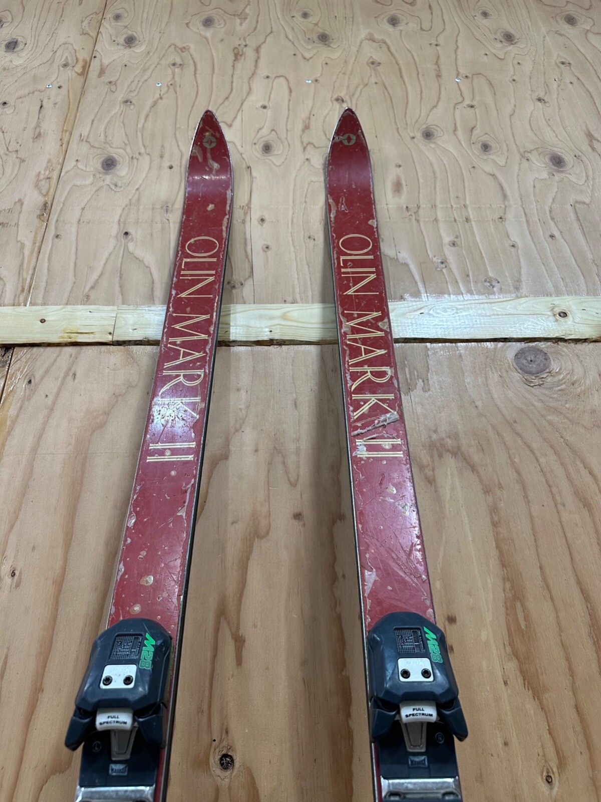 Vintage Olin Mark II V.C.E. Downhill Skis 195 cm Marker M28 Bindings ...